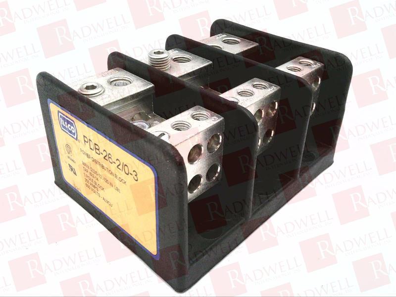 PDB-26-2/0-3 Power Distribution Block by ILSCO