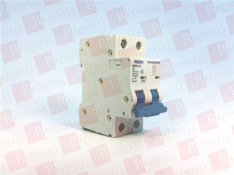 NDB2-63-C6-2 Din Rail Mount Circuit Breaker by NADER