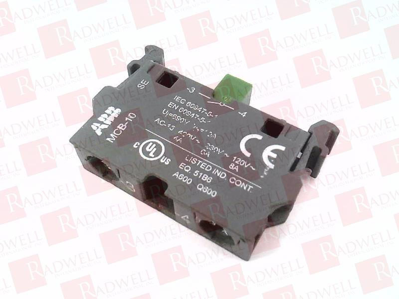 MCB-10 Accessory/Bulb/Cap/Contact/Transf by - ABB - ASEA BROWN BOVERI
