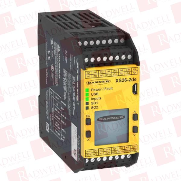XS26-2DE Safety Controller by BANNER ENGINEERING