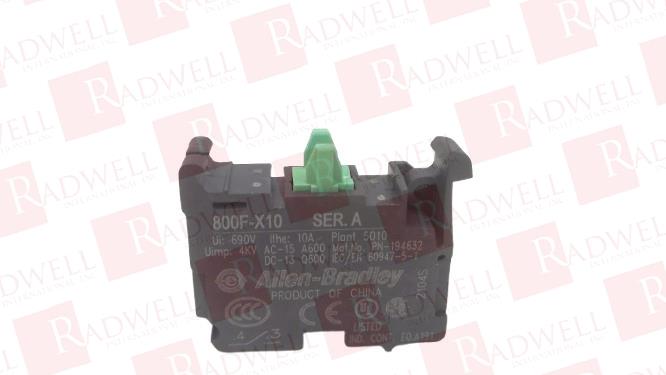 800F-X10 Accessory/Bulb/Cap/Contact/Transf by ALLEN BRADLEY
